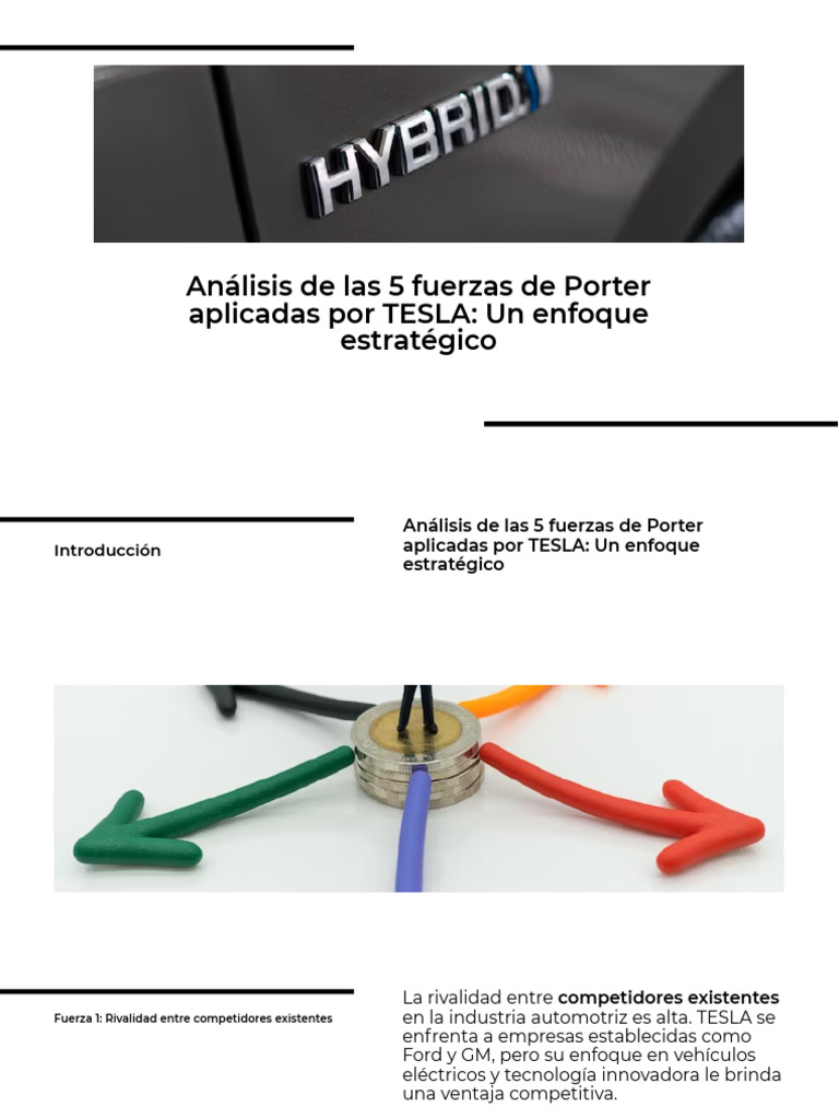 Las 5 Fuerzas de Porter en Tesla | PDF | Análisis FODA | Negocios ...