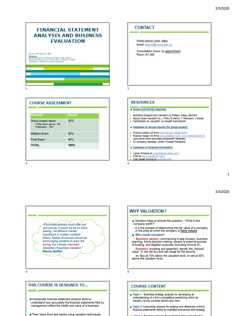 Lecture 1 - Introduction To FSA and BE | PDF