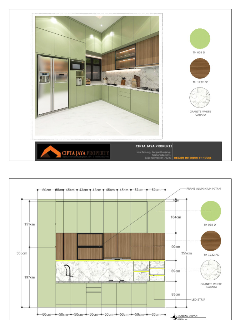 Gambar Kerja Kitchen Set Lantai 1 | PDF