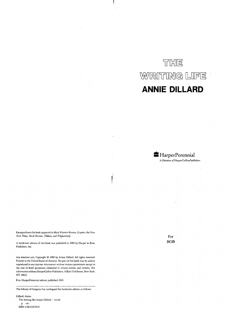 Dillard 1989 - P42to59 - The Writing Life | PDF
