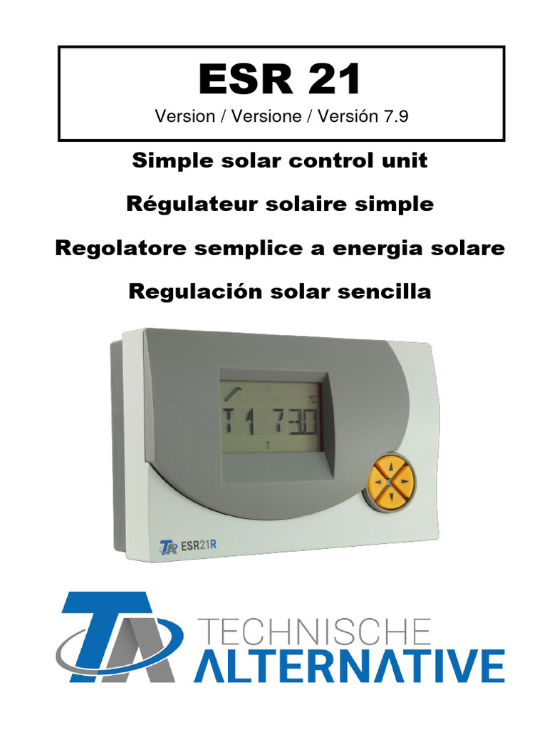 Esr 21 Series | PDF | Parameter (Computer Programming) | Electrical Connector