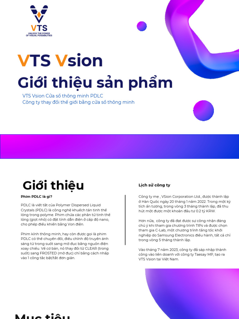 VTS Sales Pitch Deck Vietnamese | PDF