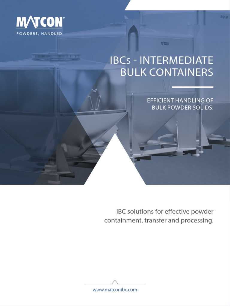 IBCs Brochure | PDF | Valve | Industrial Processes