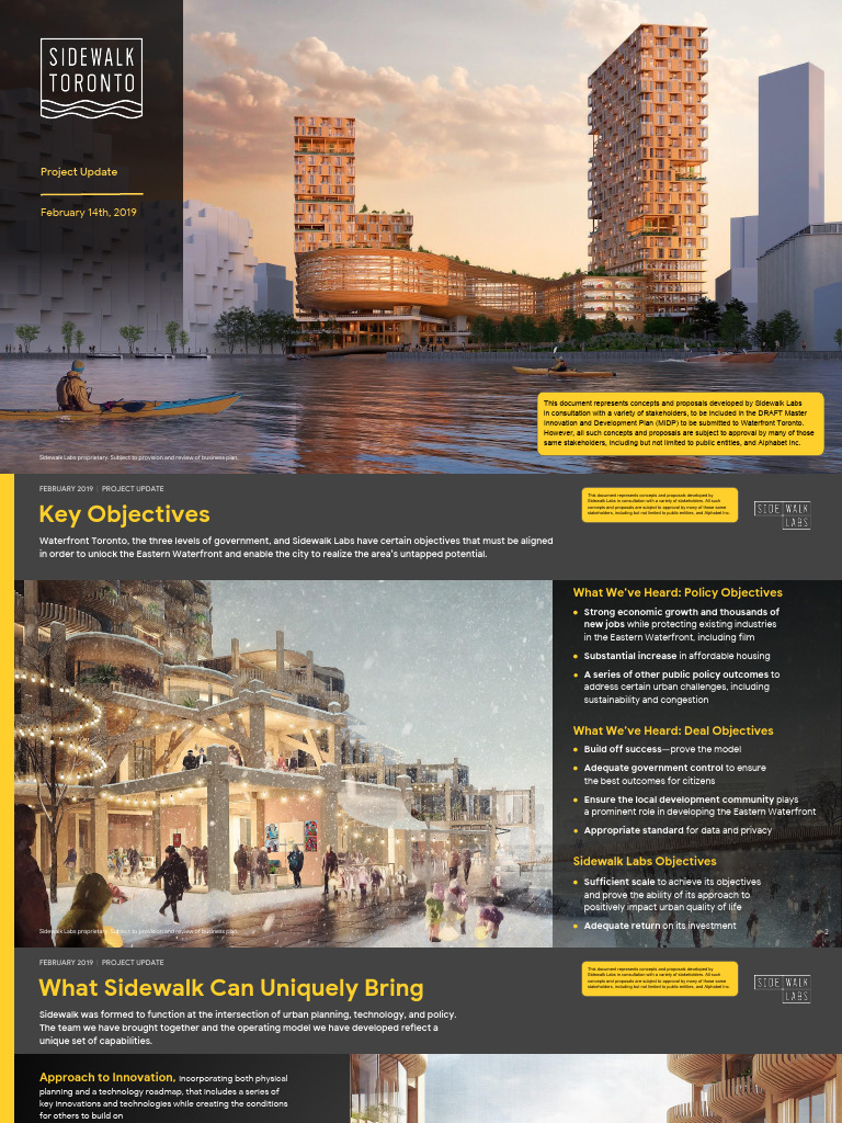 Sidewalk Toronto | PDF | Innovation | Infrastructure
