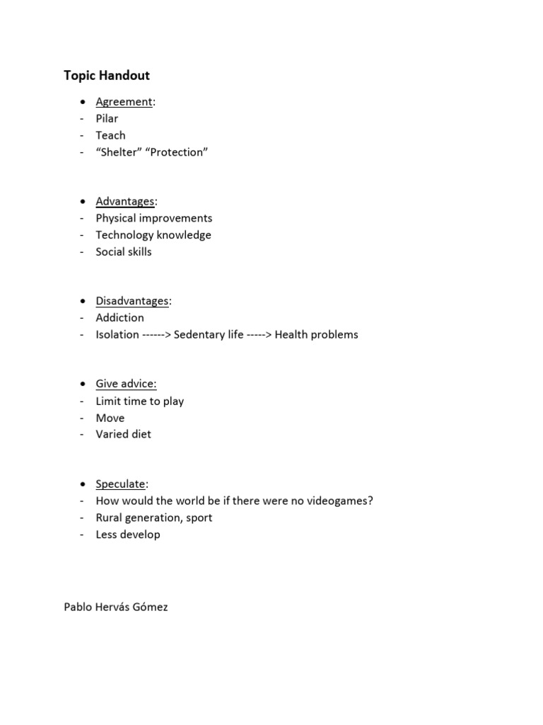 Topic Handout | PDF