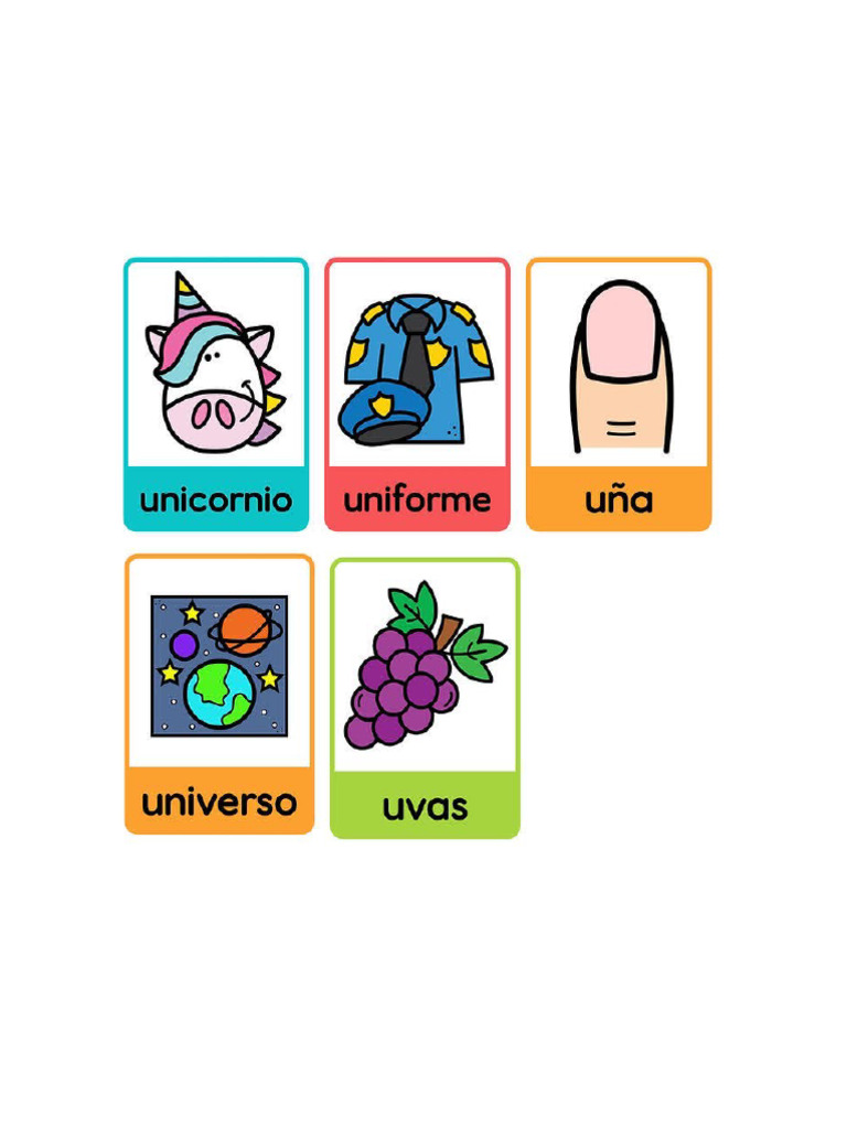 Dibujos Letra U | PDF