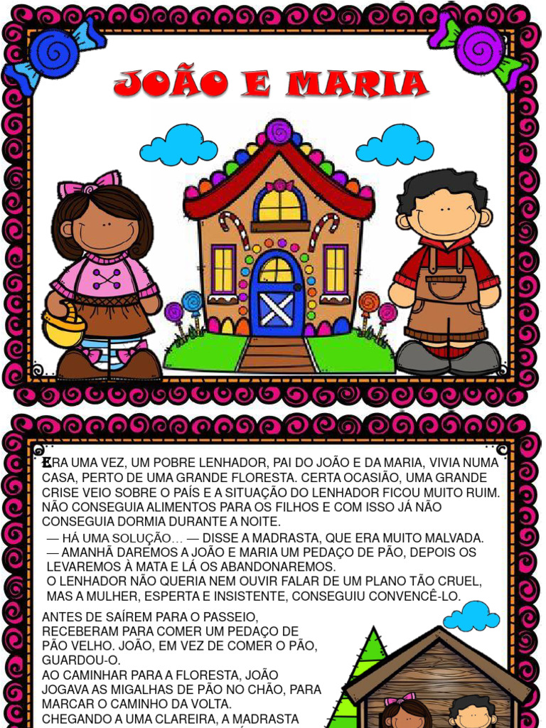 HISTORIA JOÃO E MARIA | PDF | João e Maria