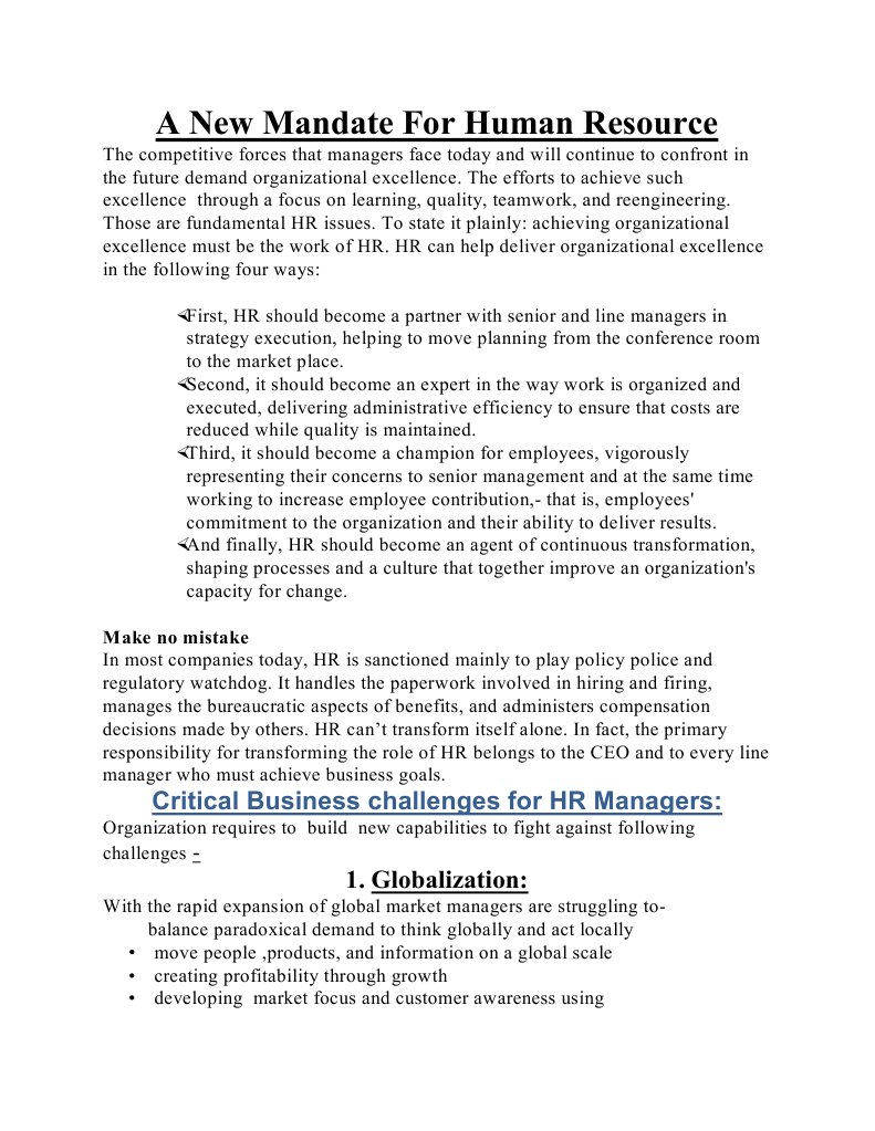 A New Mandate | PDF | Strategic Management | Innovation