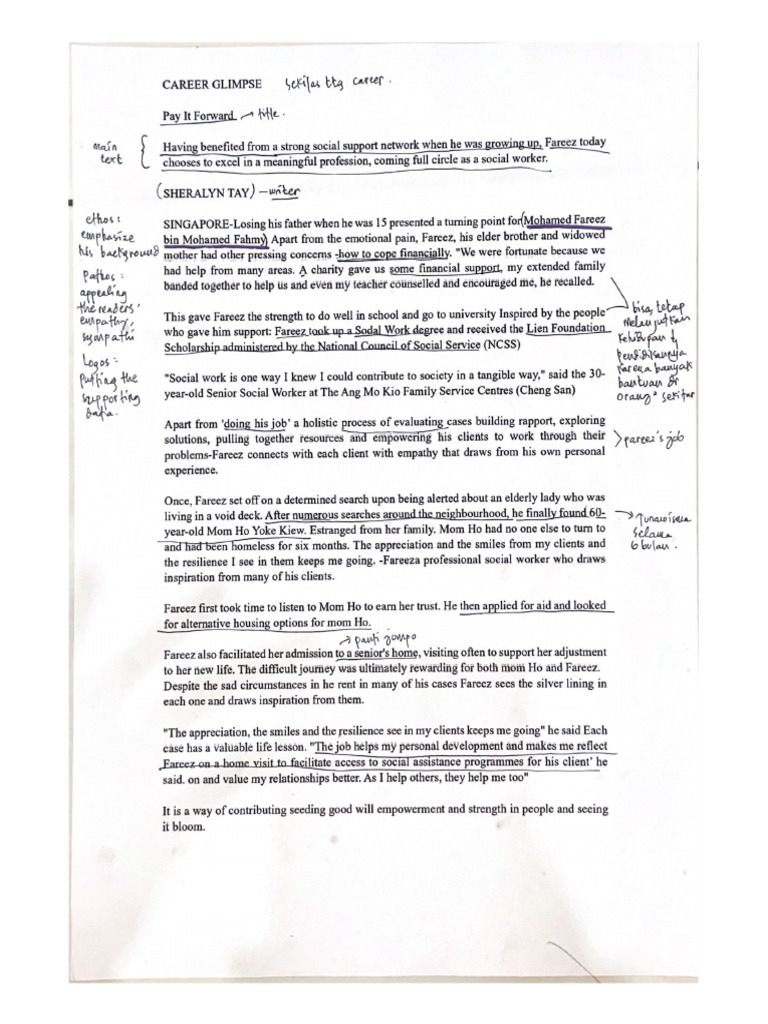 Having Benefited From A Strong Social Support Network When He Was ...