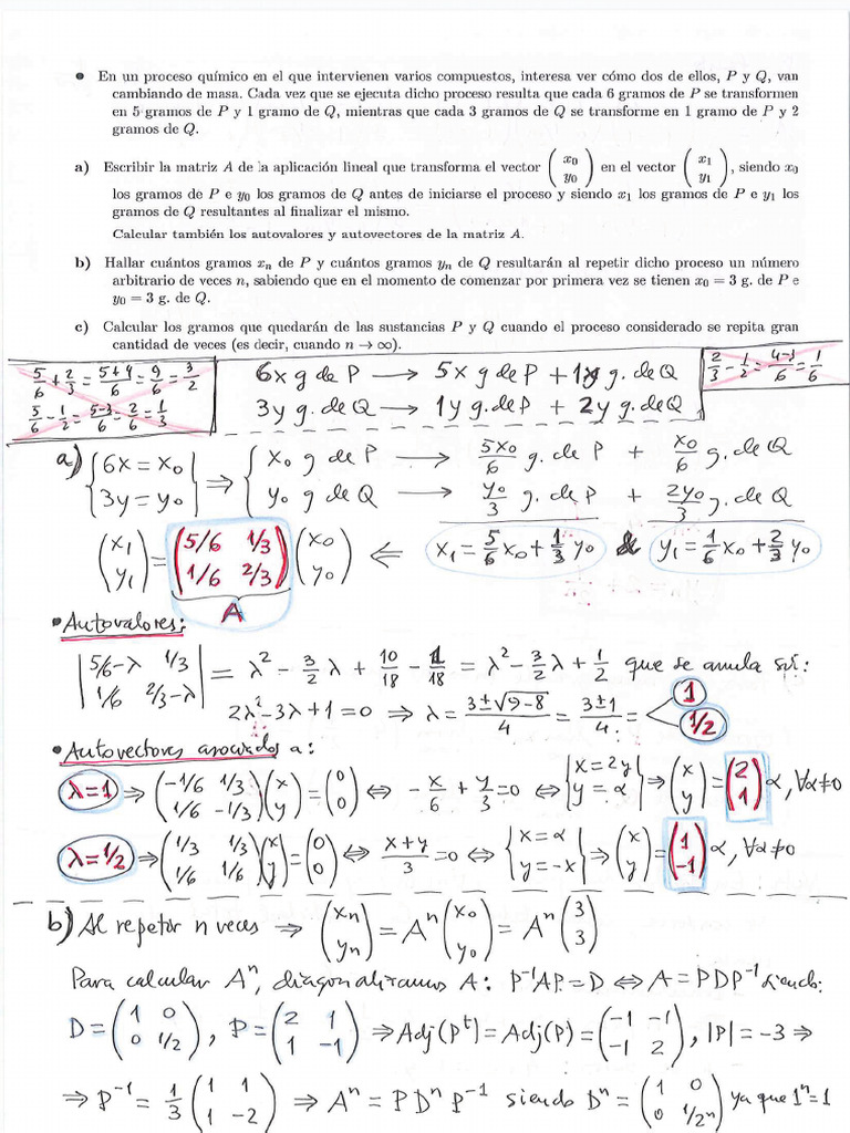 Prob Tema2 Cambiomasa Usando Autov | PDF