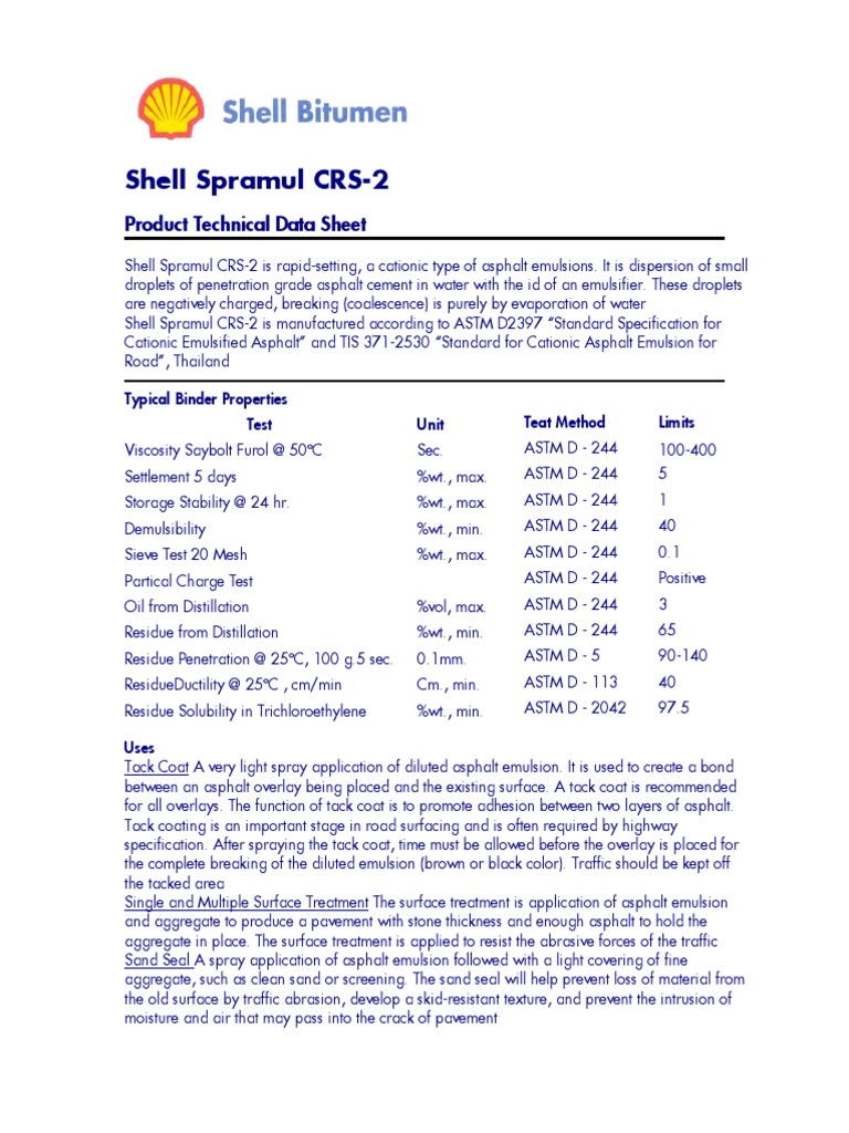 X Cbe 26770 Key 140003254976 200907311028 | PDF | Emulsion | Asphalt