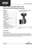 Instruction Manual Fisher 1051 1052 Size 33 Diaphragm Rotary Actuators ...