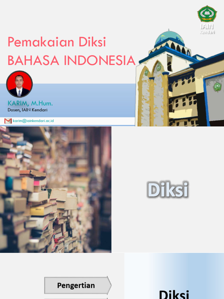Pemakaian Diksi | PDF