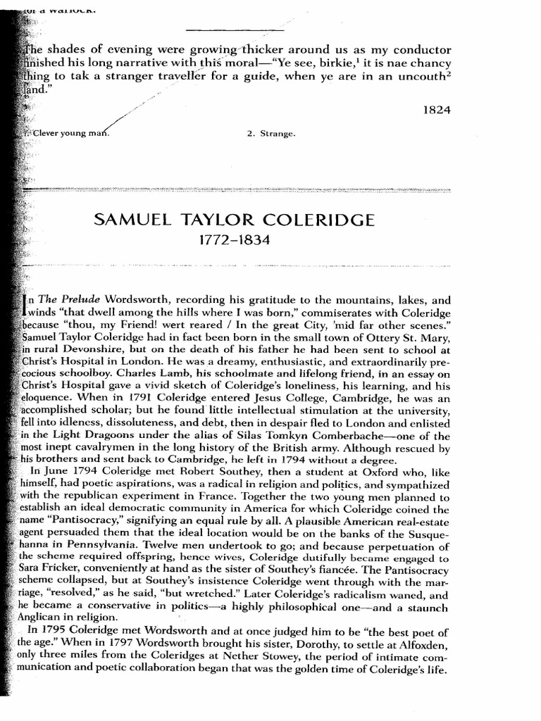 COLERIDGE Christabel | PDF