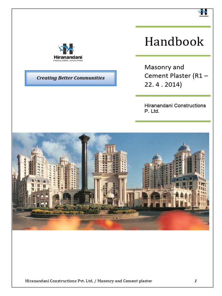 Masonry and Plaster Handbook 22 Apr 2014 | PDF | Home & Garden ...