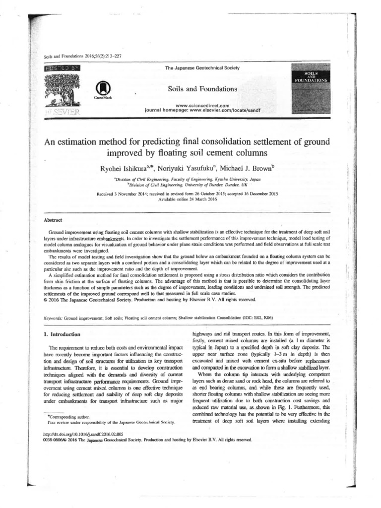 Rigid Inclusion | PDF
