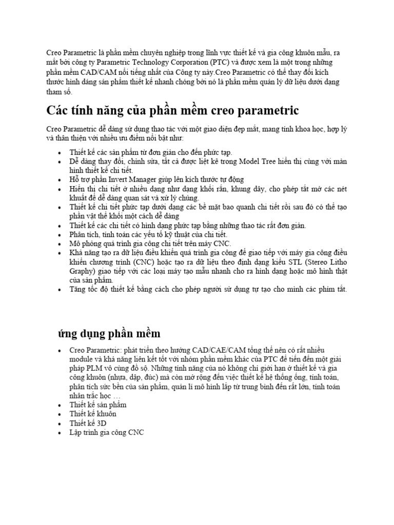 phần mềm creo | PDF