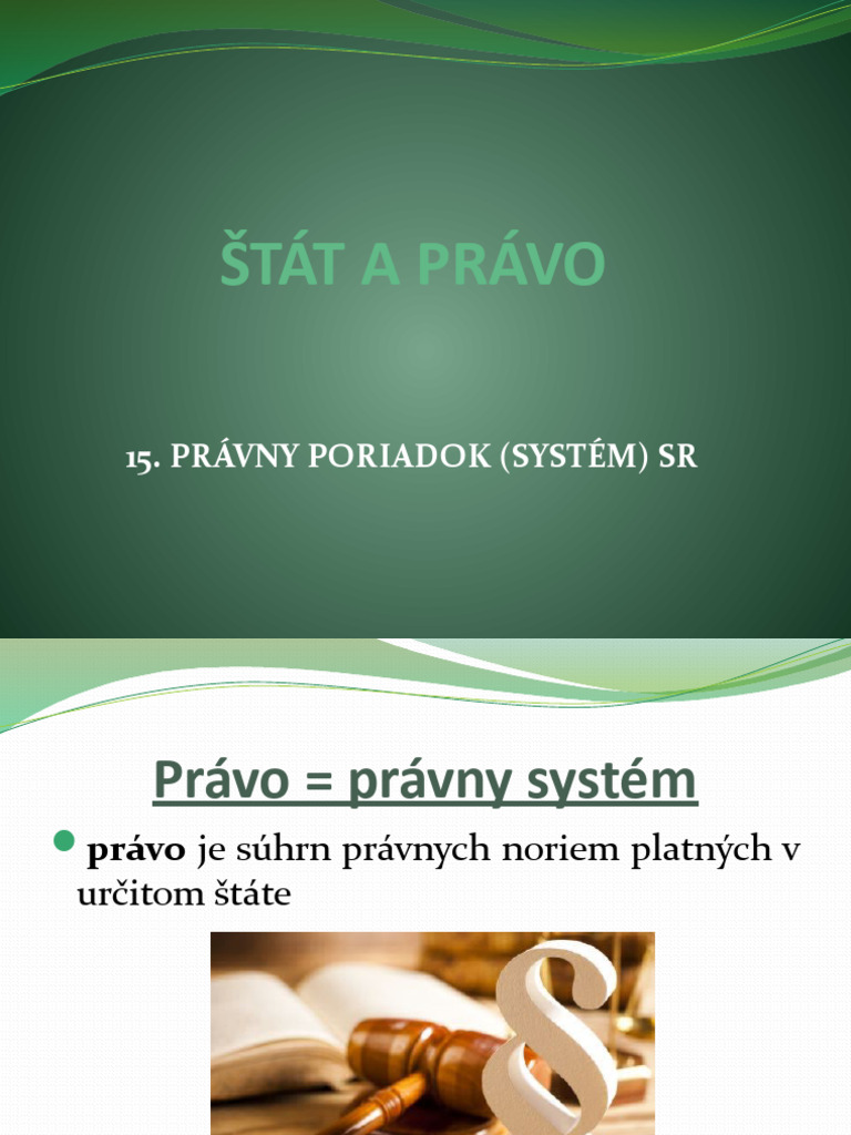 Právny Poriadok SR | PDF