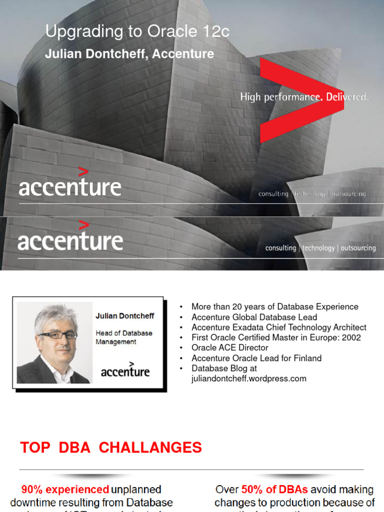 2013-Db-Julian Dontcheff-Upgrading To Oracle 12c-Manuskript | PDF | Databases | Sql