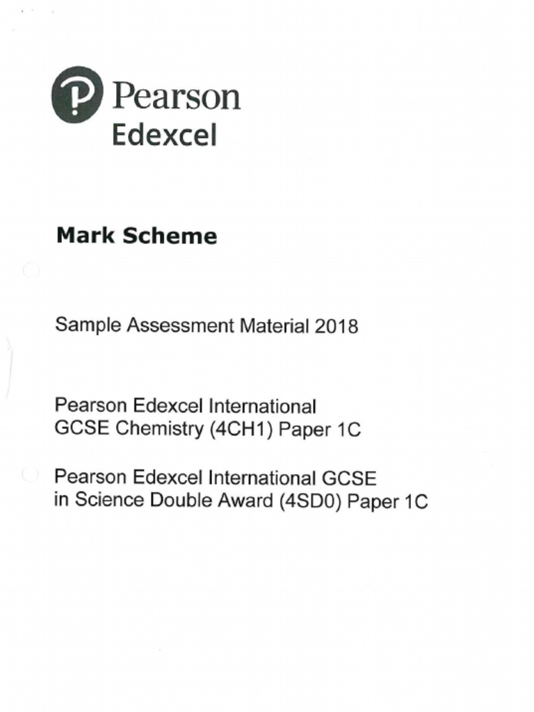 2019 LSample Paper1 MarkScheme | PDF