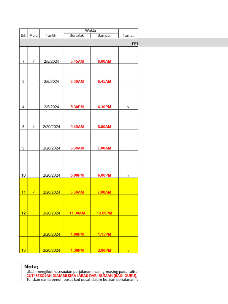 Contoh AYAT TNT Pengiring SPM Bertulis Feb | PDF