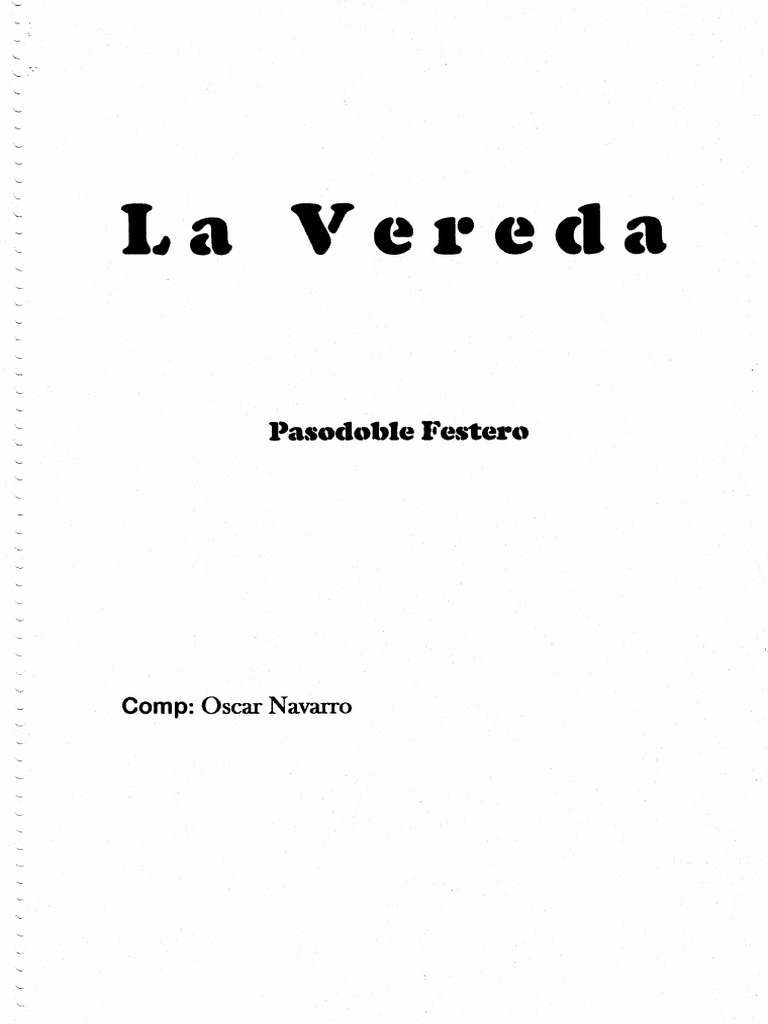 Vereda, La (Óscar Navarro) | PDF