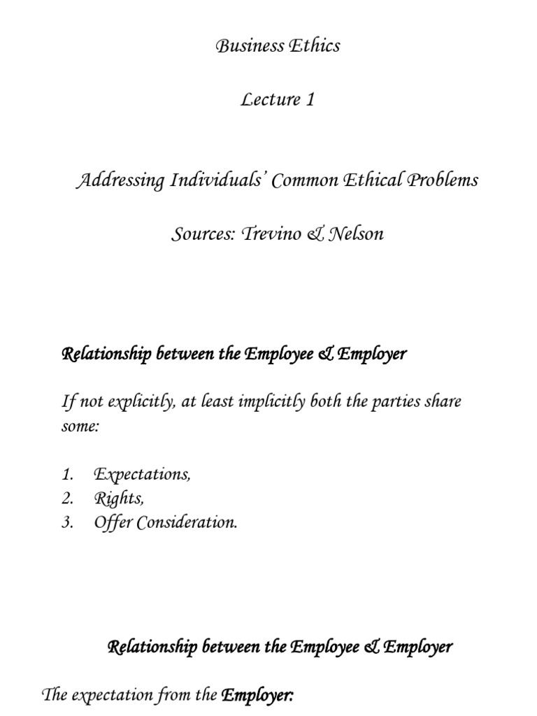 01 - Addressing Individuals Common Ethical Problems | Download Free PDF ...