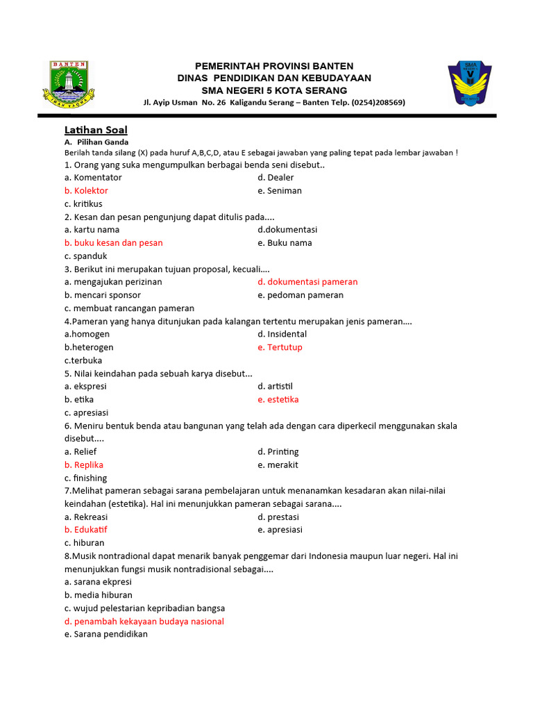 Latihan Soal USP 2024 | PDF