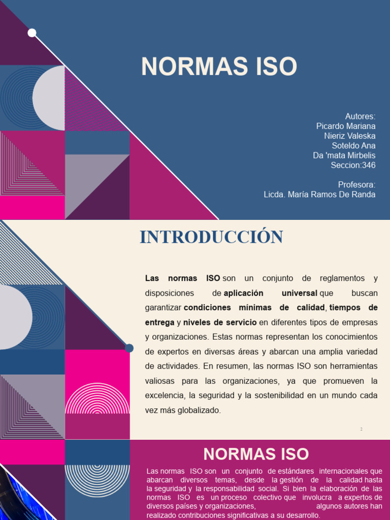 Normas ISO | PDF | Organización internacional para la estandarización | Calidad (comercial)