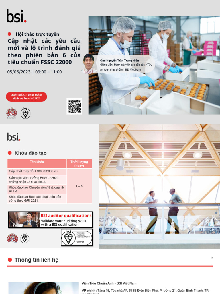 VN Bsi Event fssc22000v6 Presentation 230605 | PDF
