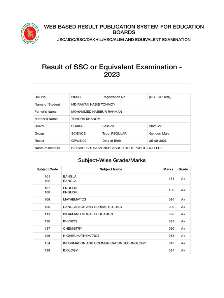 Web Based Result Publication System For Education Boards | PDF ...