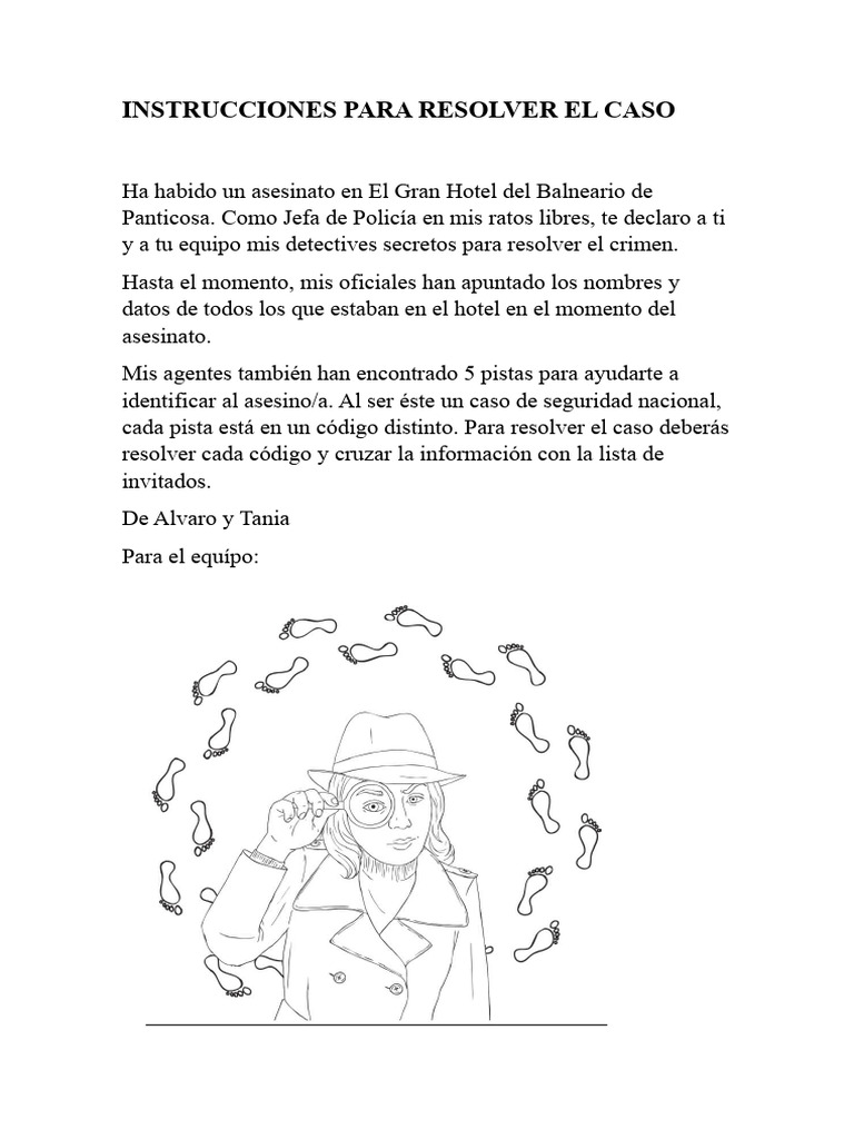 INSTRUCCIONES PARA RESOLVER EL CASO | PDF