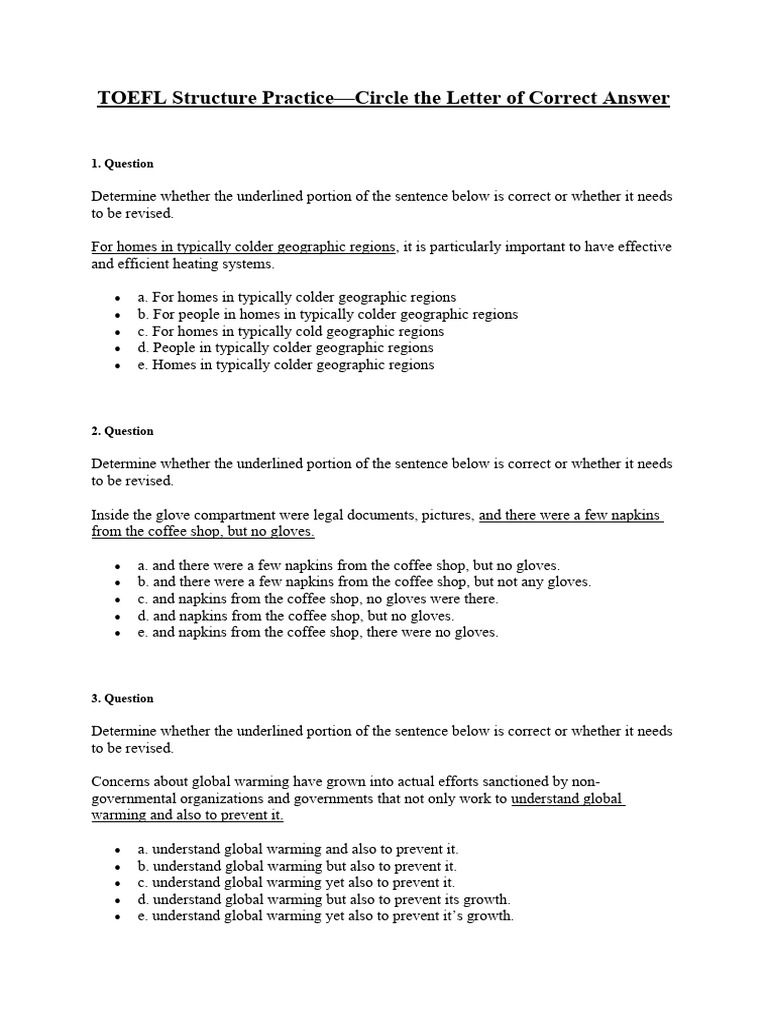 TOEFL Structure 1 | PDF | Mc Carthyism
