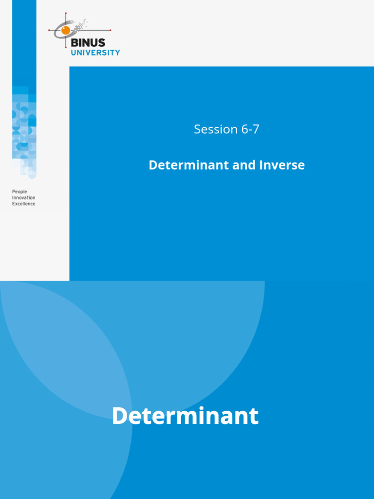 SESI 5-7 Determinant and Inverse of Matrix | PDF | Matrix (Mathematics ... SESI 5-7 Determinant and Inverse of Matrix | PDF | Matrix (Mathematics ...