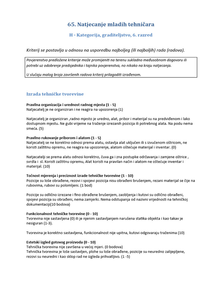 65 NMT DRZ Graditeljstvo Kriterij Za Povjerensvo | PDF