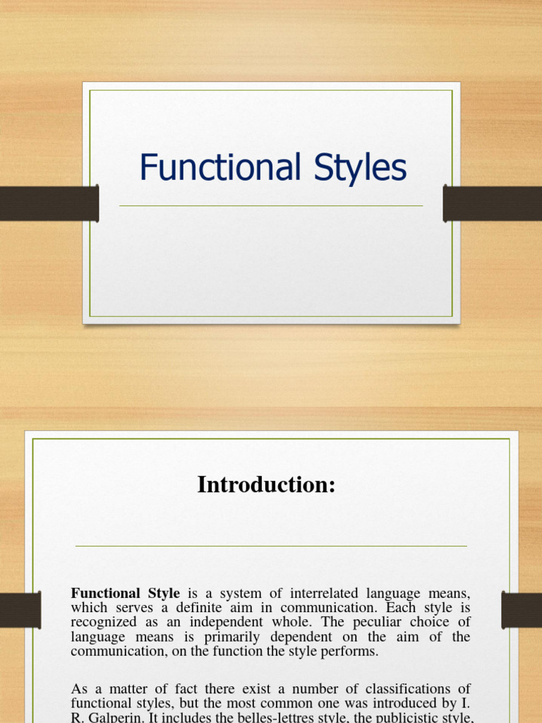 Functional Styles | PDF | Ice | Snow