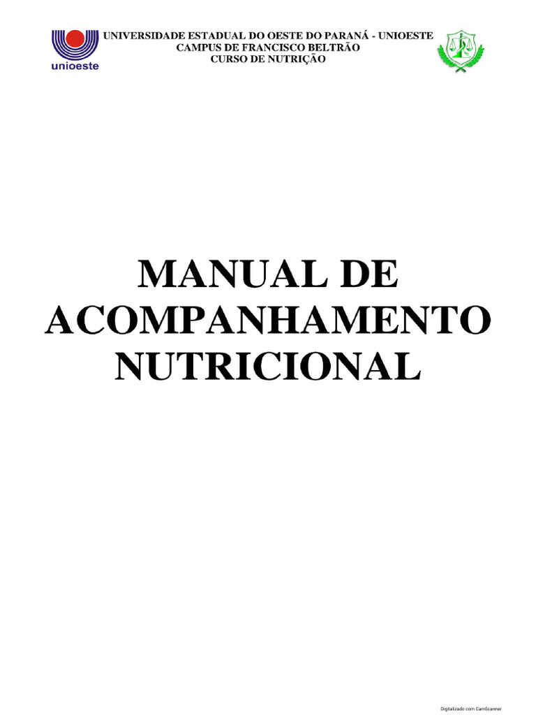 Manual de Acompanhamento Nutricional - (2019) | PDF