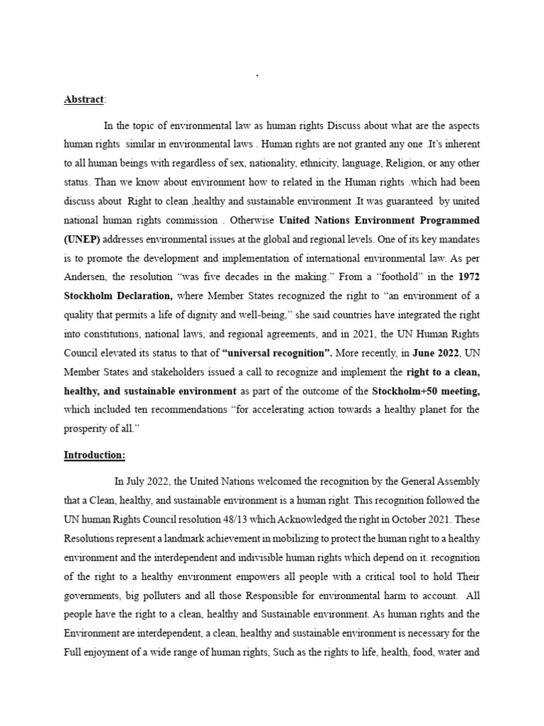 seminor paper full sheet | PDF | Human Rights | Sustainability