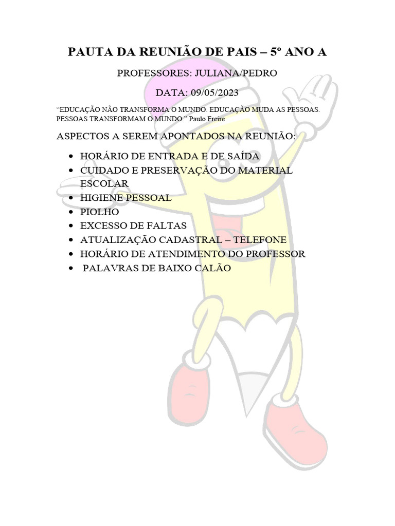 Modelo Pauta De Reuniaomodelo De Acta Non