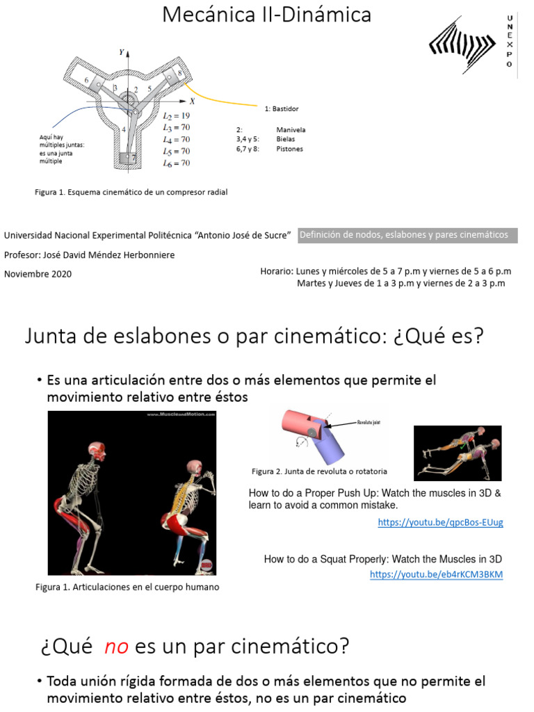 Nodos y Pares Cinemáticos en Mecanismos | PDF