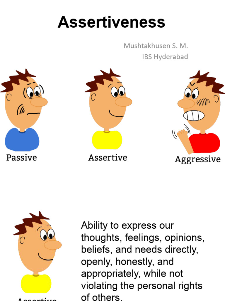 Assertiveness Skills Guide | PDF | Career & Growth | Wellness
