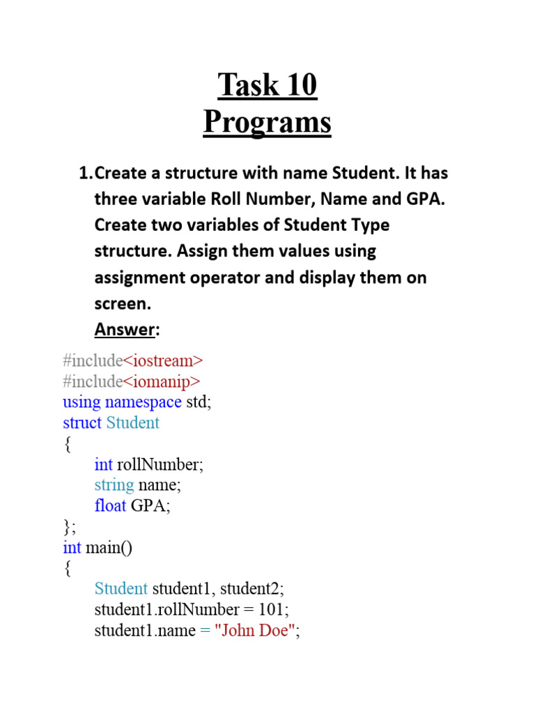 Task 10 Programming Fundamentals | PDF | Namespace | Software Development Task 10 Programming Fundamentals | PDF | Namespace | Software Development