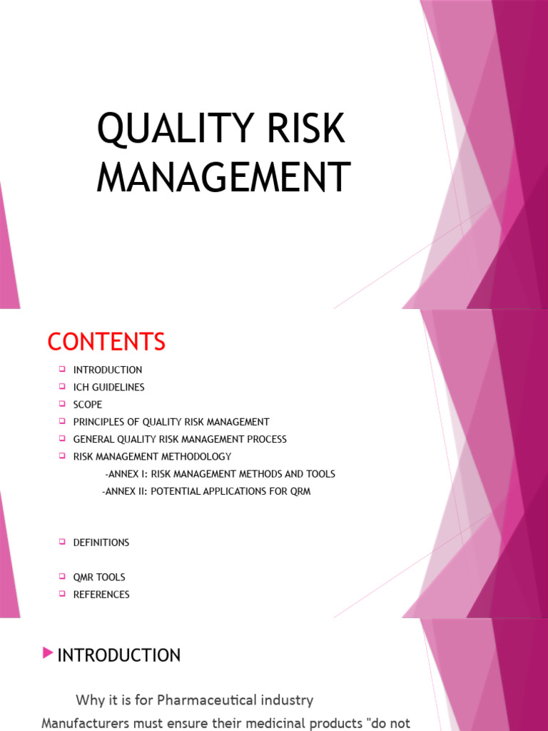 Quality Risk Management | PDF | Risk Management | Risk