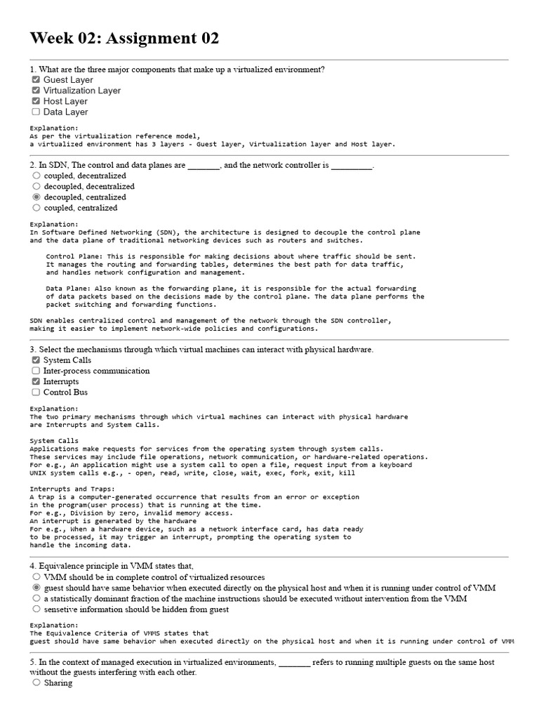 Solution cs66 Week 02 Assignment 02 | PDF | Operating System | Computer Network