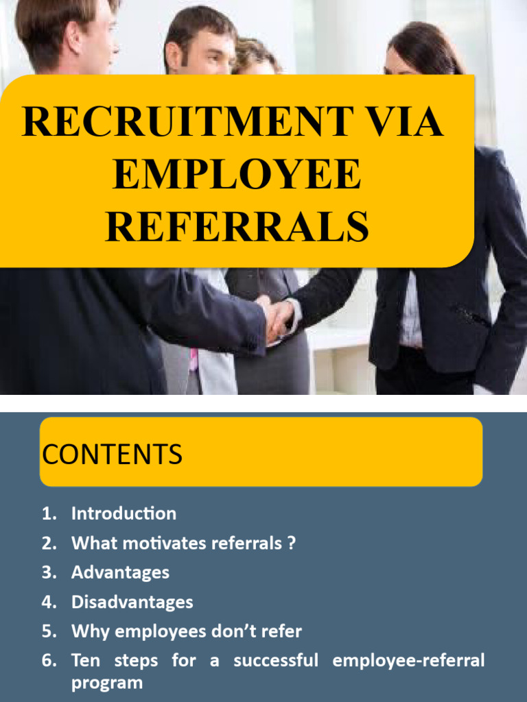employeereferrals | PDF | Recruitment | Employee Retention