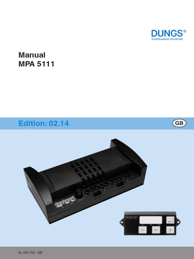 M.inst - Automatic Burner Control Mpa 5111 | PDF