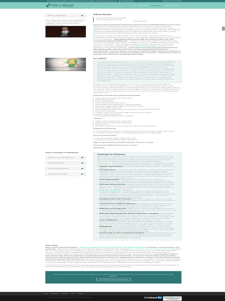 Gifted Adults | PDF | Intellectual Giftedness | Psychology