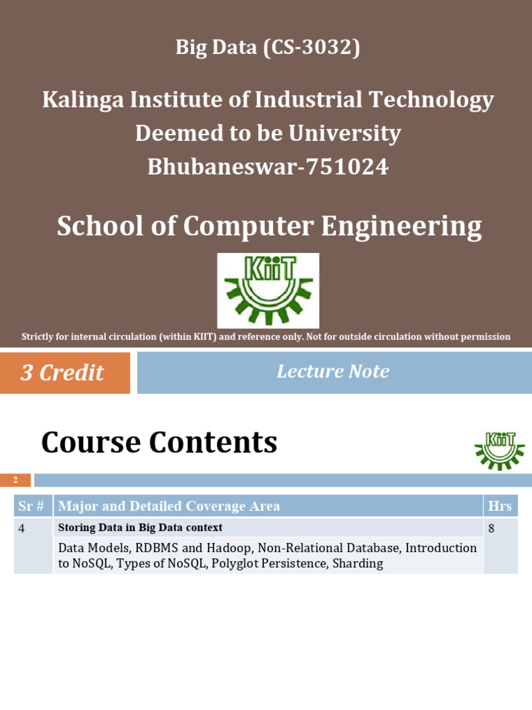 Big Data Course Overview and Concepts | PDF