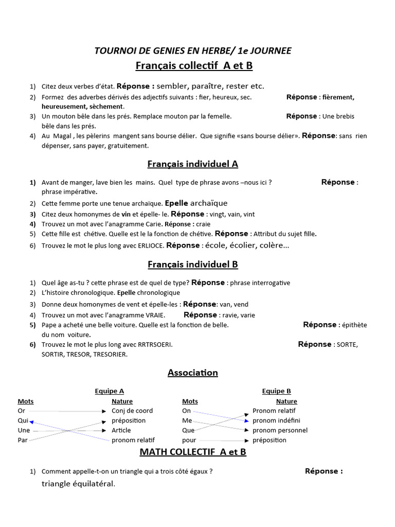 Genie en Herbe | PDF