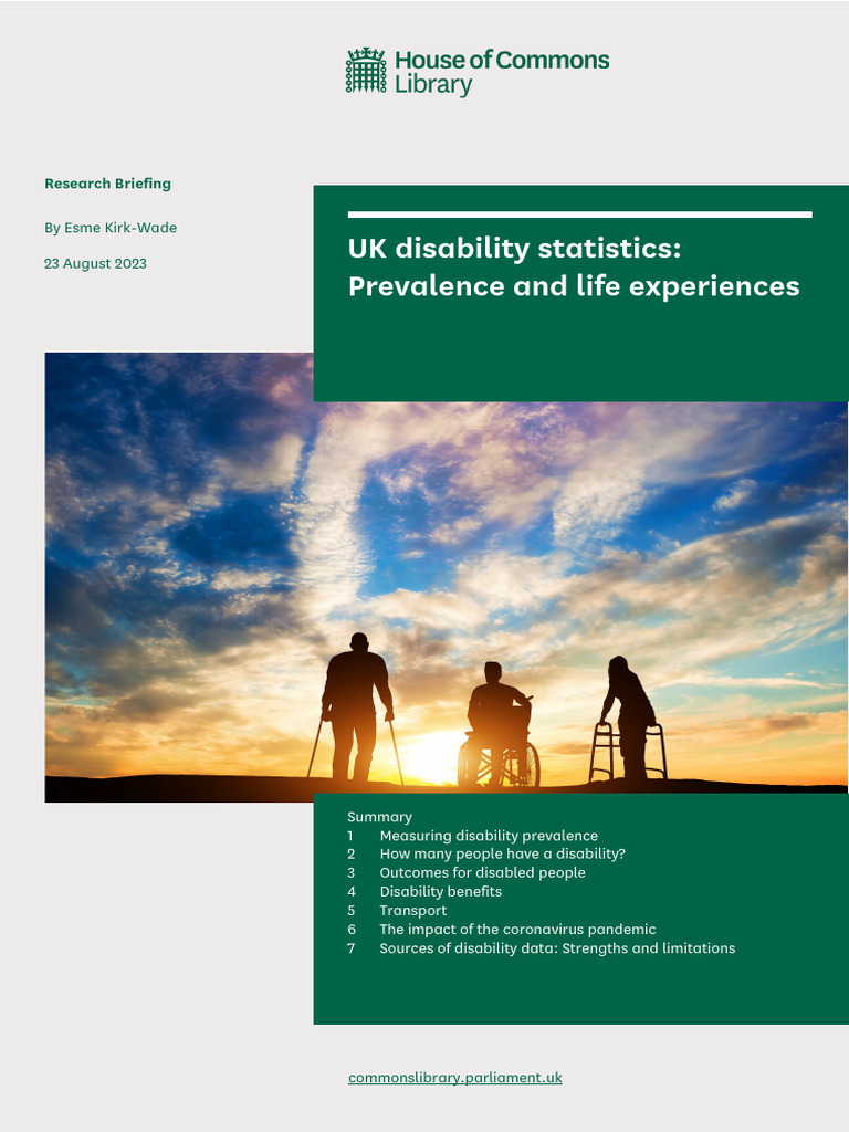 UK Disability Statistics - Prevalence and Life Experiences | PDF